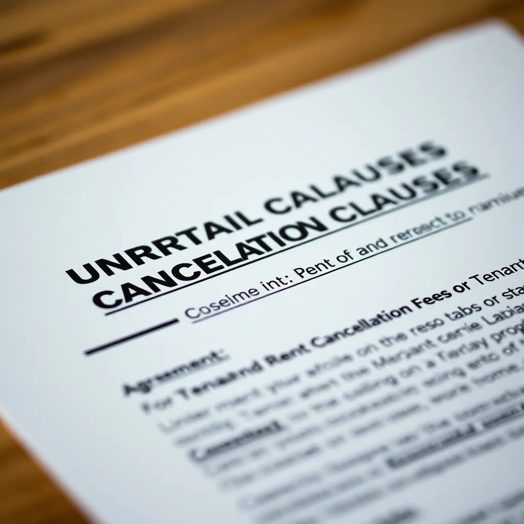 Understanding Rent Cancellation Fees for Tenants